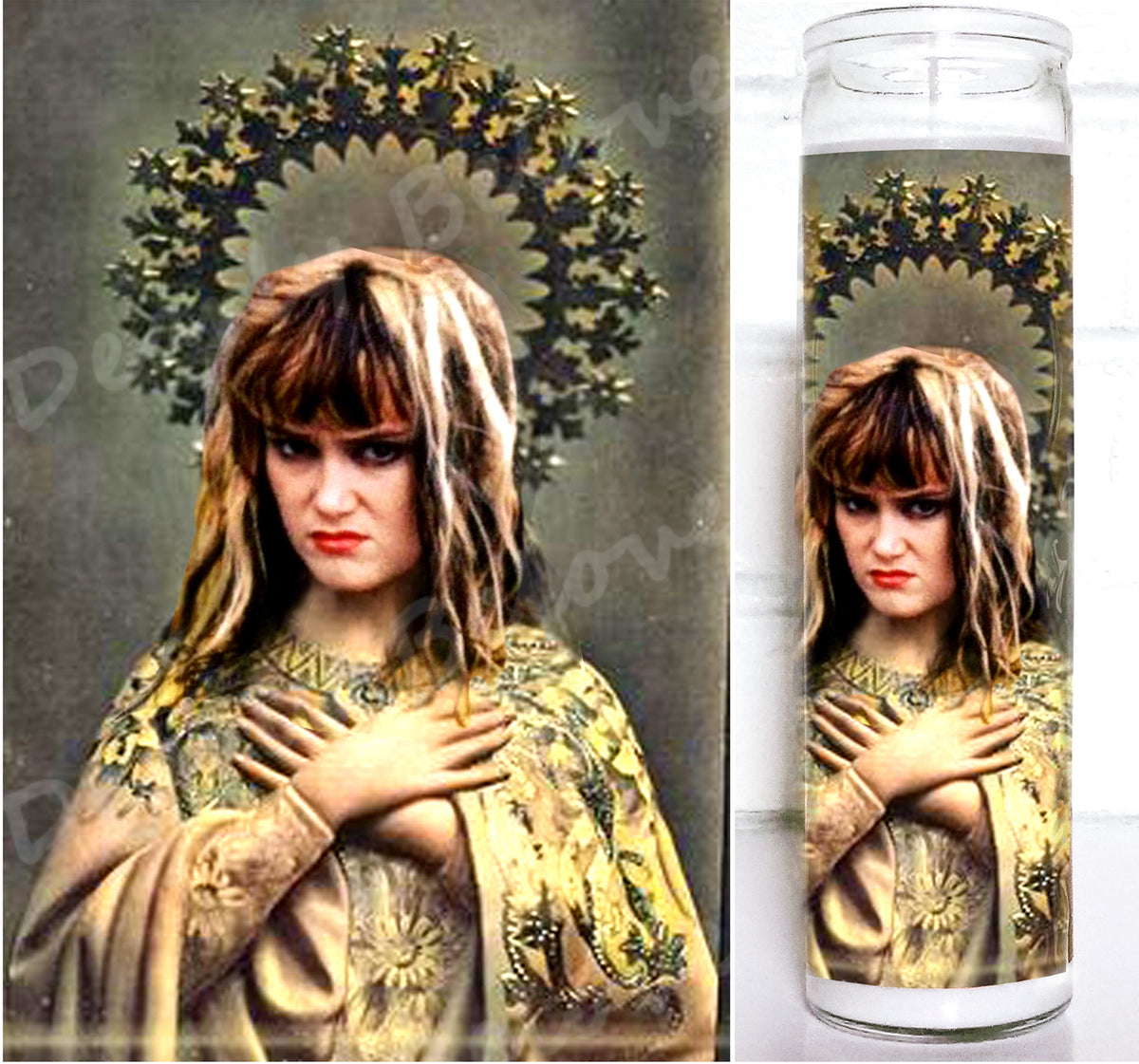 Saint Exene Prayer Candle, Our Punk Madonna – Dearly Beloved Creations